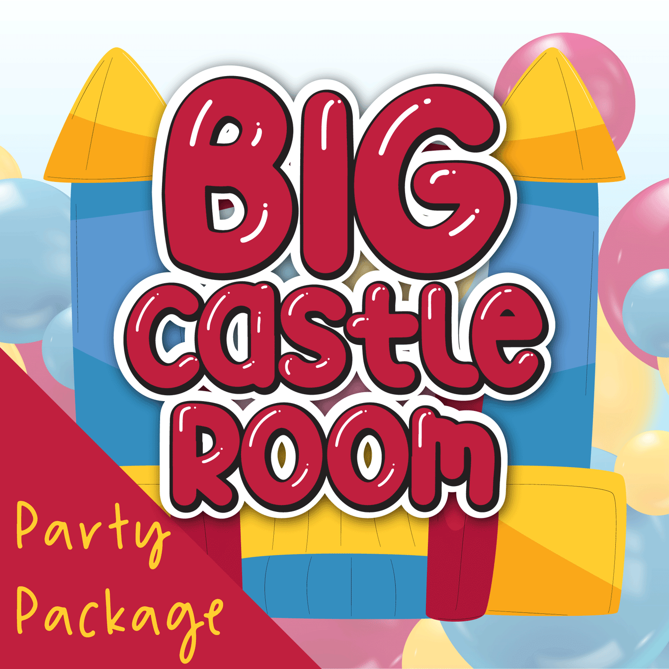 Front Castle Room & Disco Party – Cross Castles Party Rooms